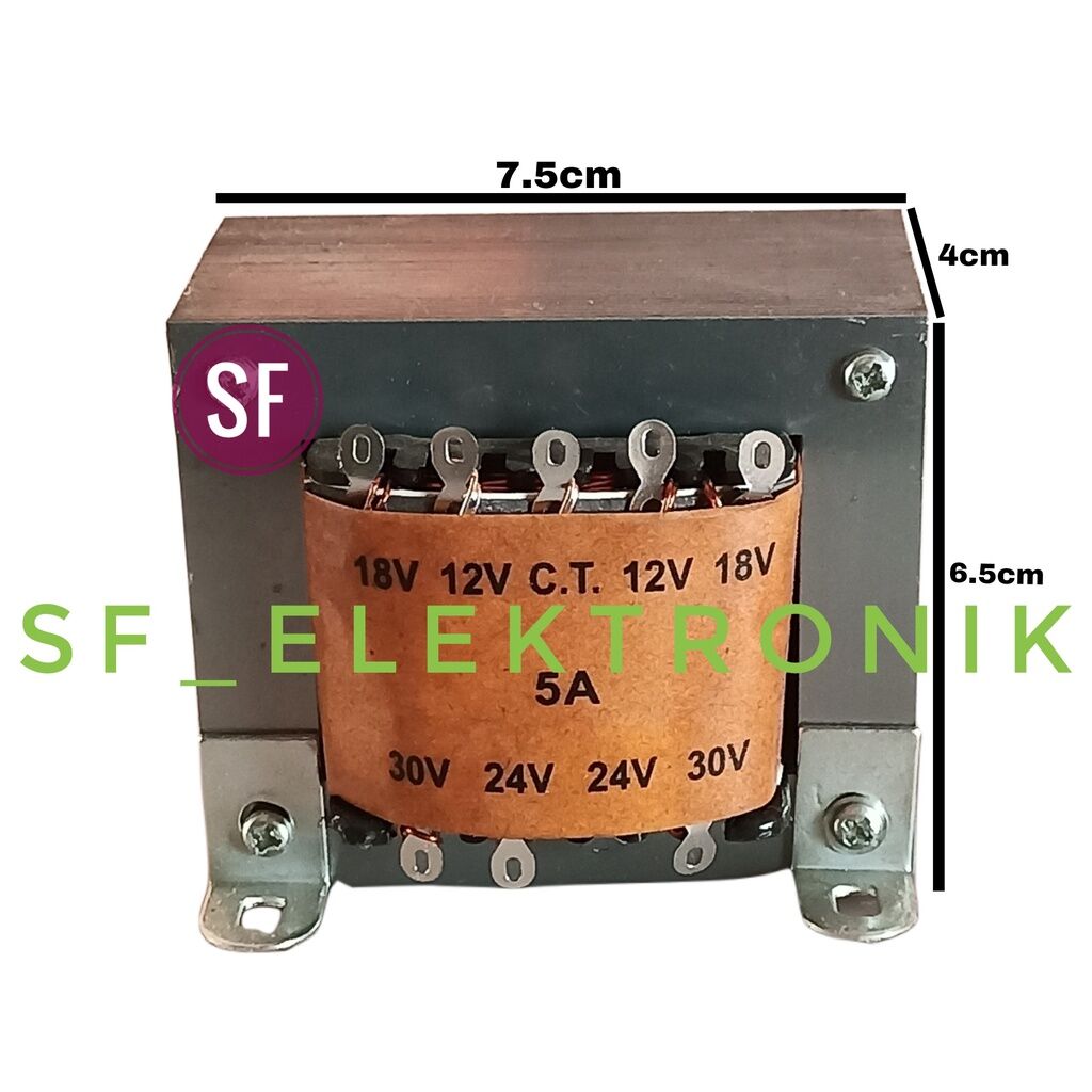 Trafo Transformator 5A CT 30V Merk SANLIN | Lazada Indonesia