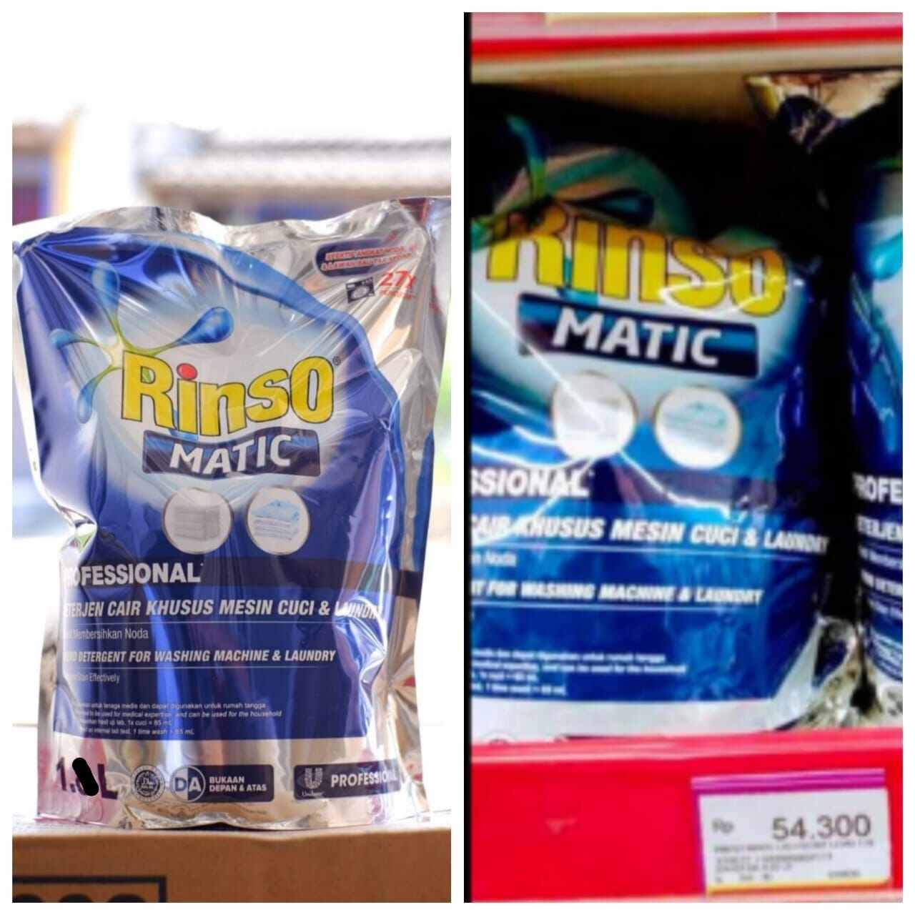 rinso matic cair UK 1.65L mencuci pakaian | Lazada Indonesia