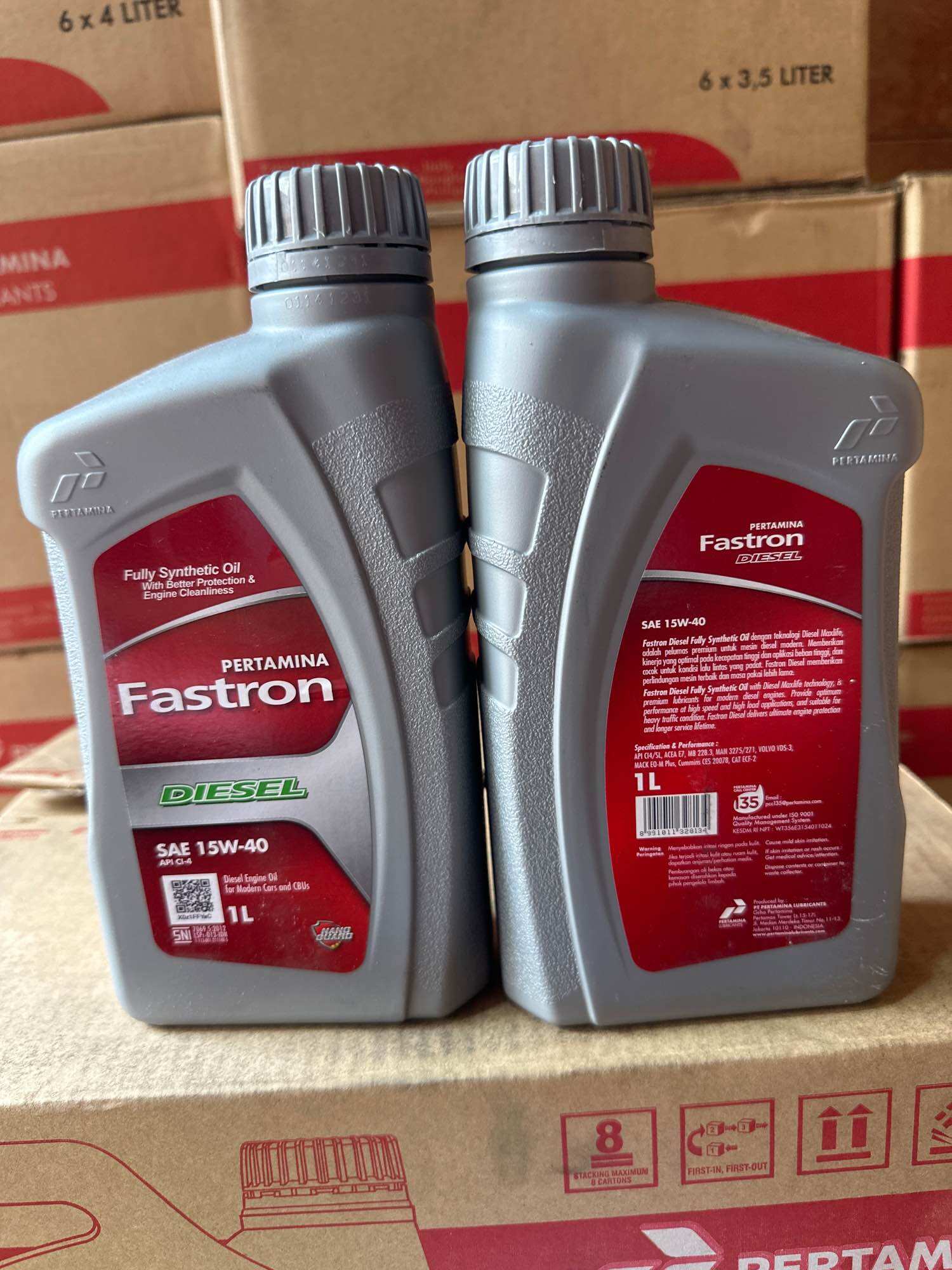 Oli mesin Fastron Disel SAE 15W-40 kemasan 1 liter | Lazada Indonesia