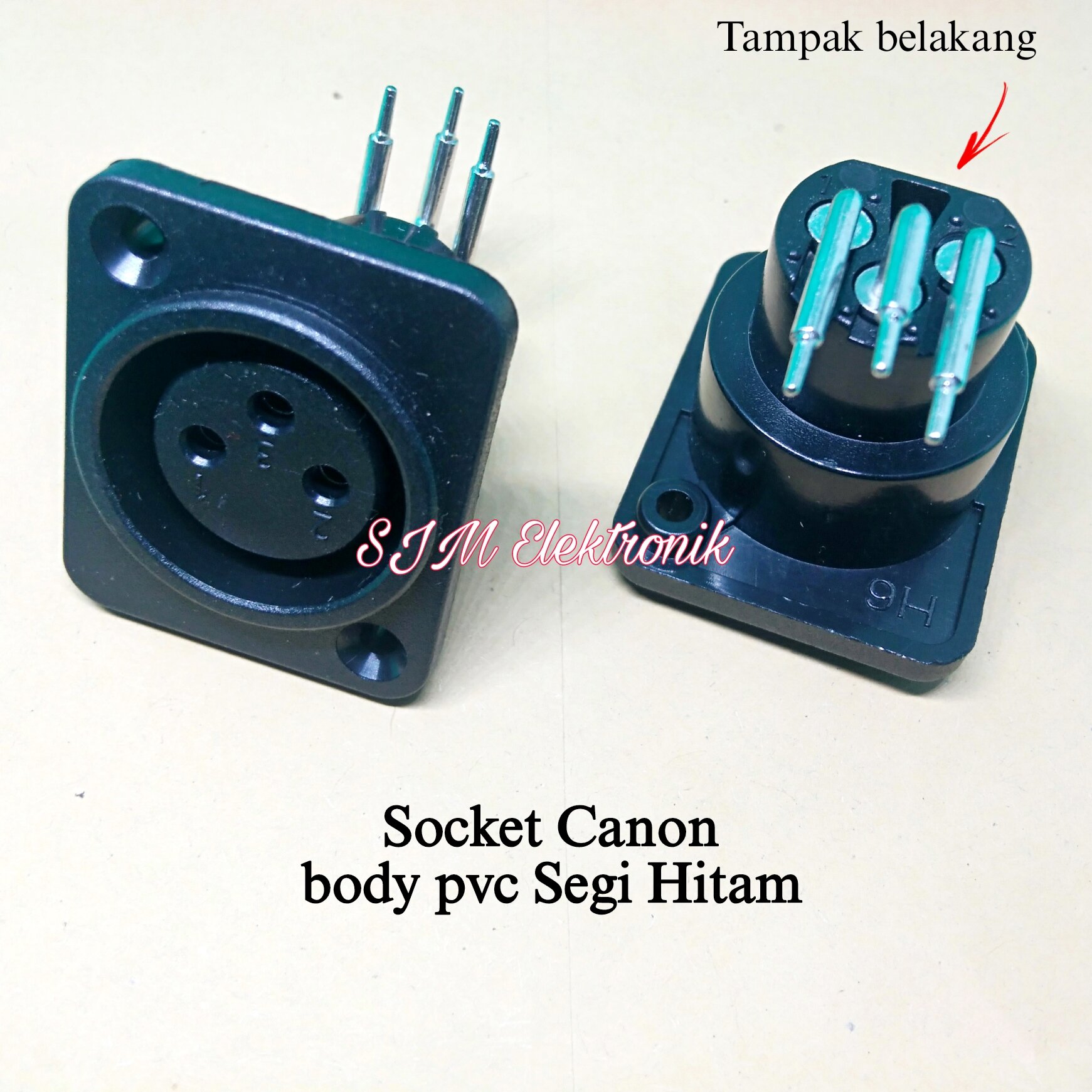 SOCKET CANON BODY SEGI HITAM PVC soket Canon mic | Lazada Indonesia