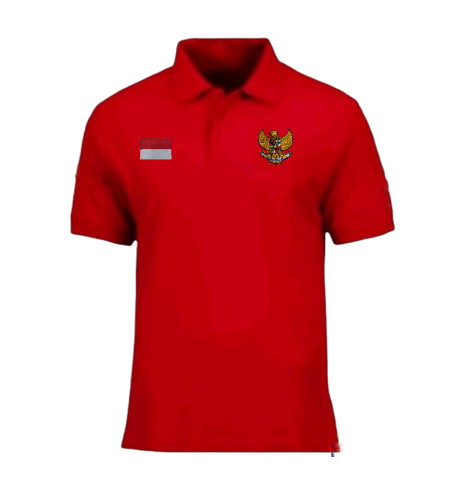 kaos polo merah Garuda merah putih | Lazada Indonesia