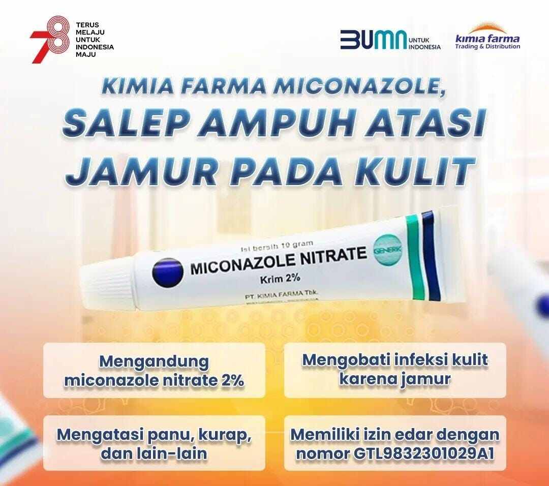 Salep Kulit Miconazole Nitrate kimia Farma Per Pcs | Lazada Indonesia