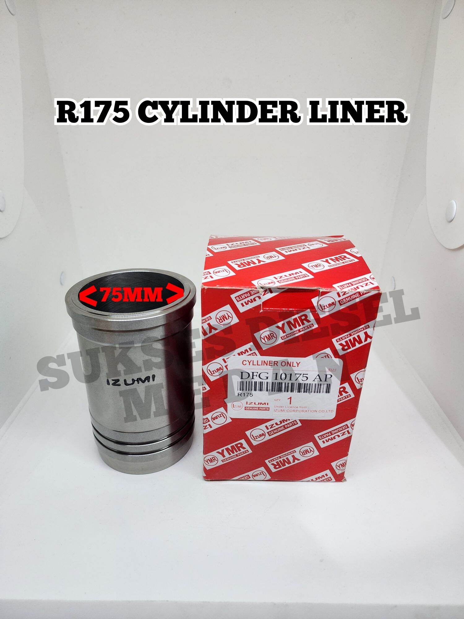 R175 CYLINDER LINER FORING PORING BAMBU MESIN DIESEL DONGFENG MEREK ...