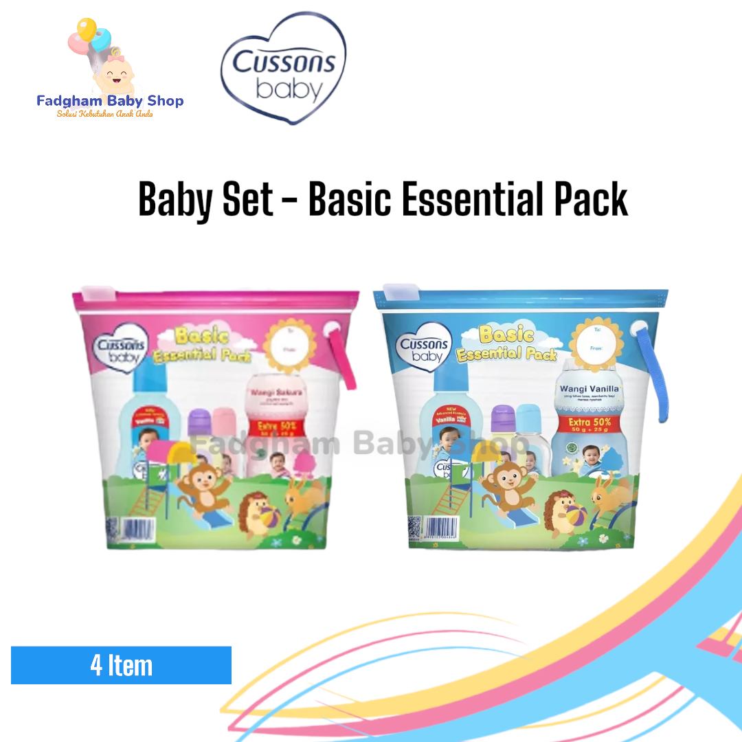 CUSSONS Baby Basic Essential Pack - Baby Set Perlengkapan Mandi ...