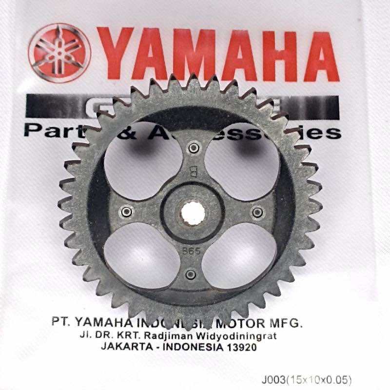 Gigi pompa oli gear gir oil pump aerox aerox 155 B65 asli ori original | Lazada Indonesia