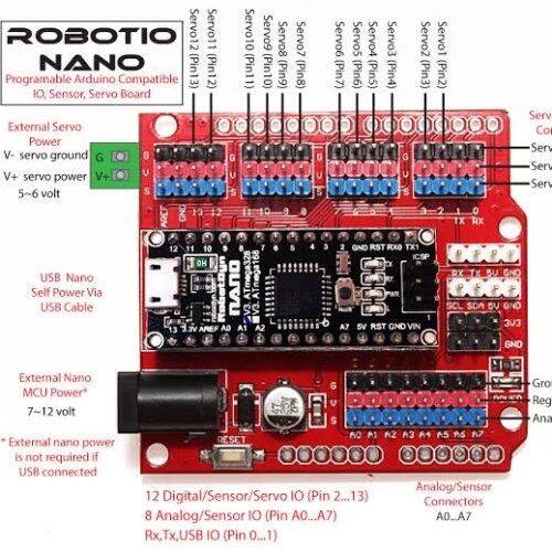 Arduino Nano Prototype Shield I/O Extension Board Expansion Module ...