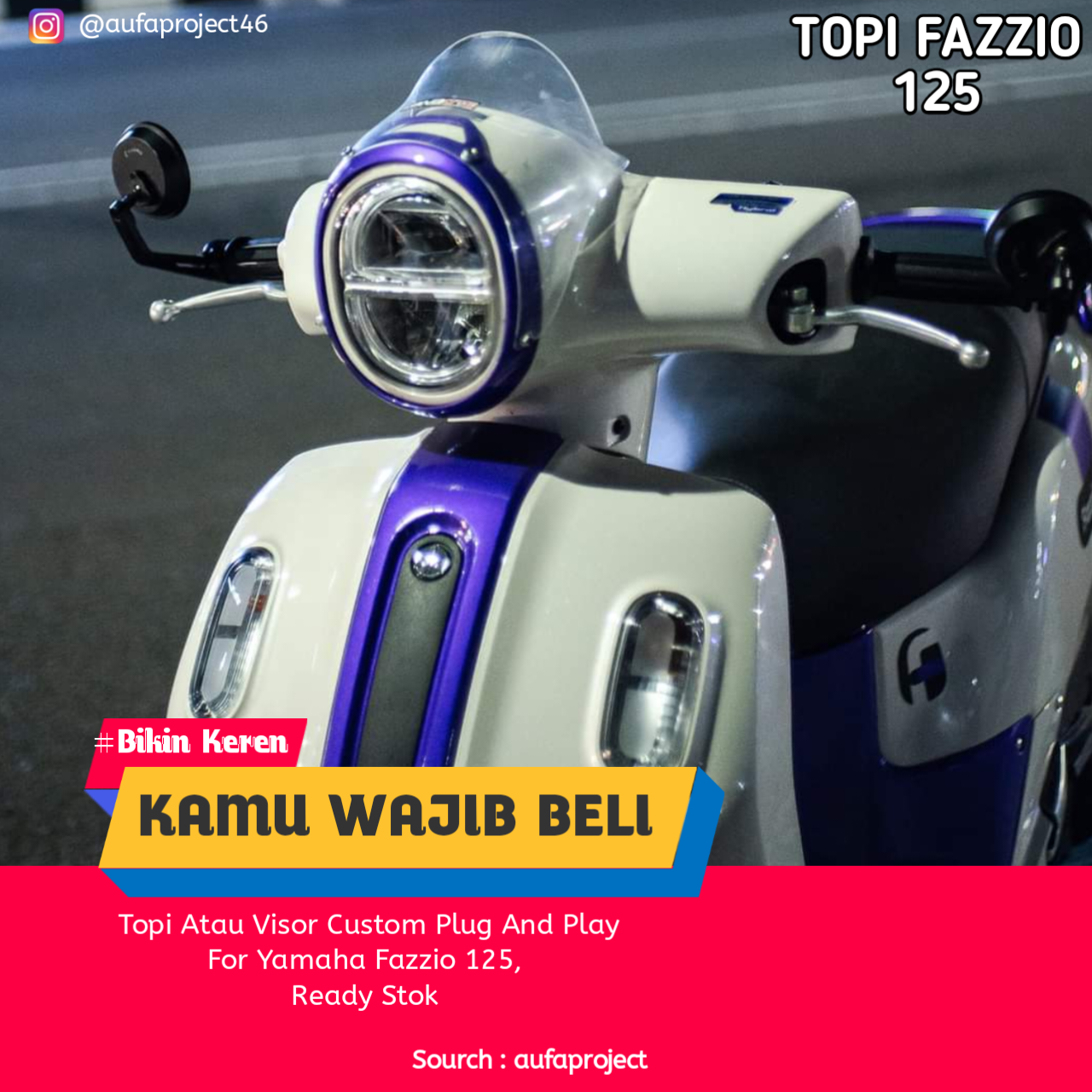 Topi Atau Visor Yamaha Fazzio | Lazada Indonesia