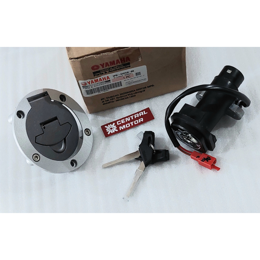 KEY SET KUNCI KONTAK YZF R15 R 15 ORIGINAL ASLI YAMAHA 2PK-XH250-00 ...