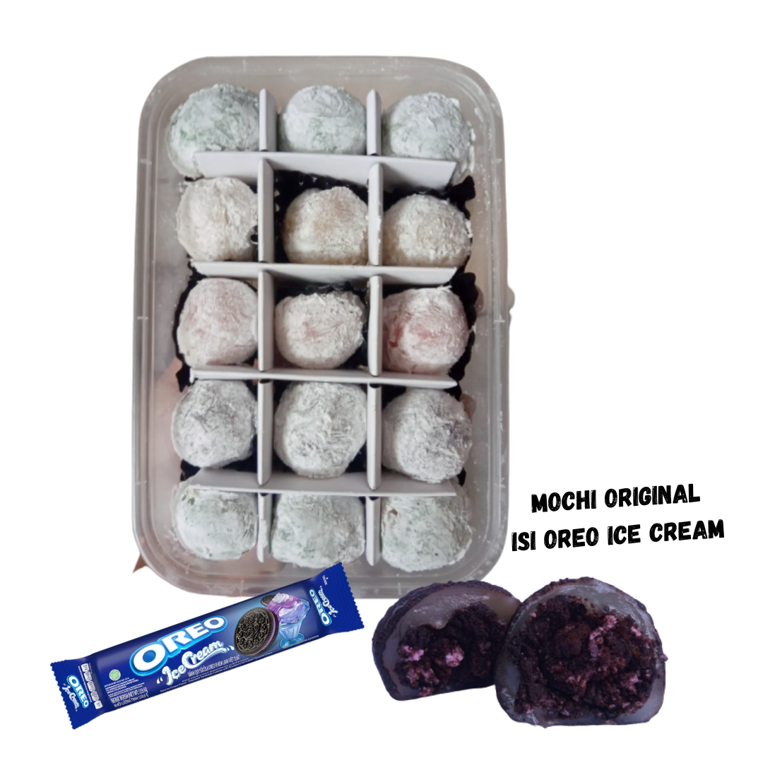 Mochi original isi oreo ice cream 15 btr | Lazada Indonesia