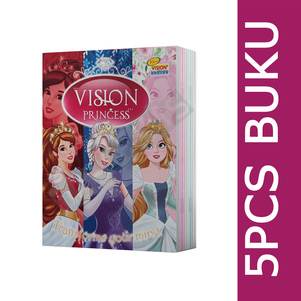Buku Tulis 1 Pak 10 - Buku Vision 38 Lembar Desain Perempuan | Lazada ...