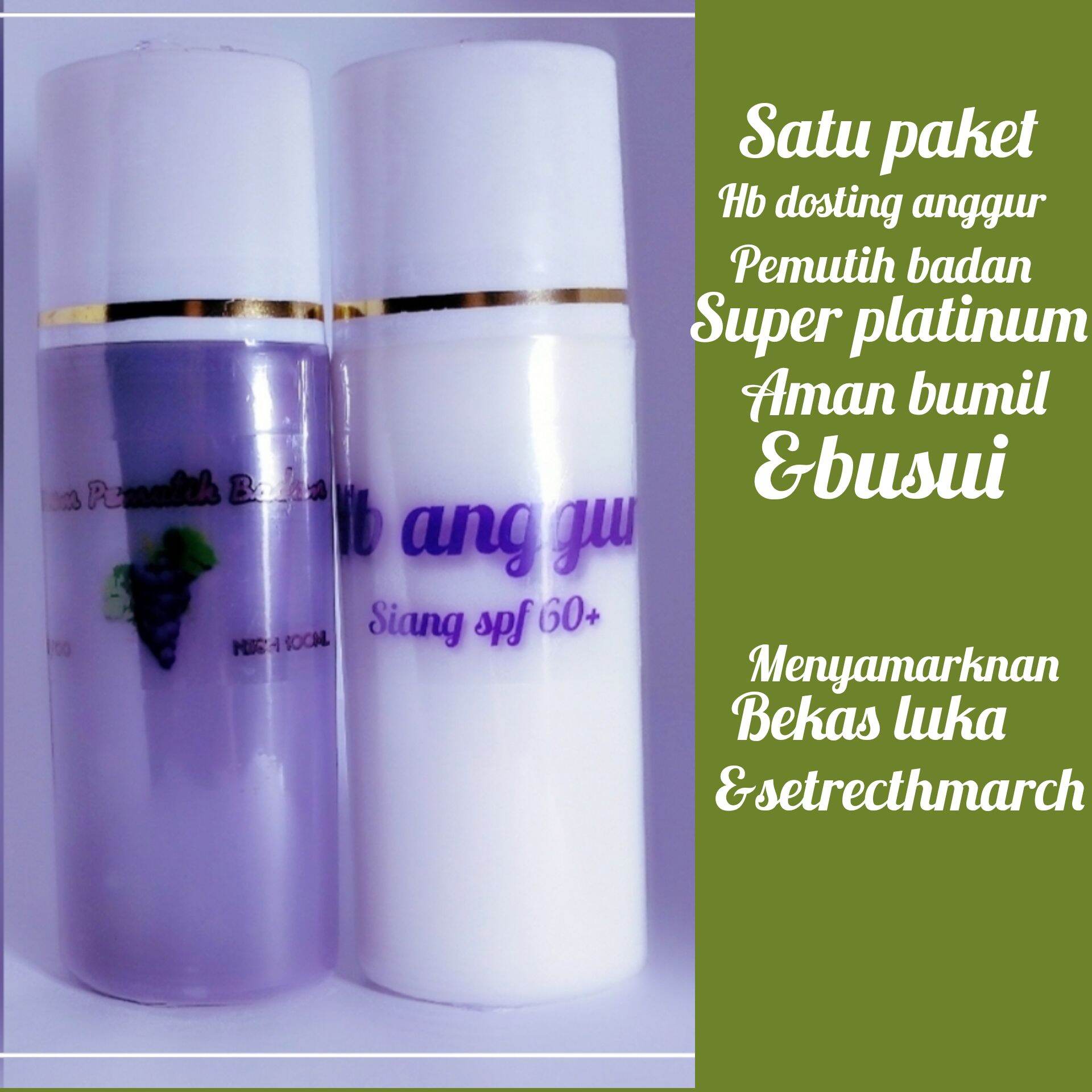 HB ANGGUR WHITENING SUPER PLATINUM HB DOSTING HB PEMUTIH BADAN | Lazada ...