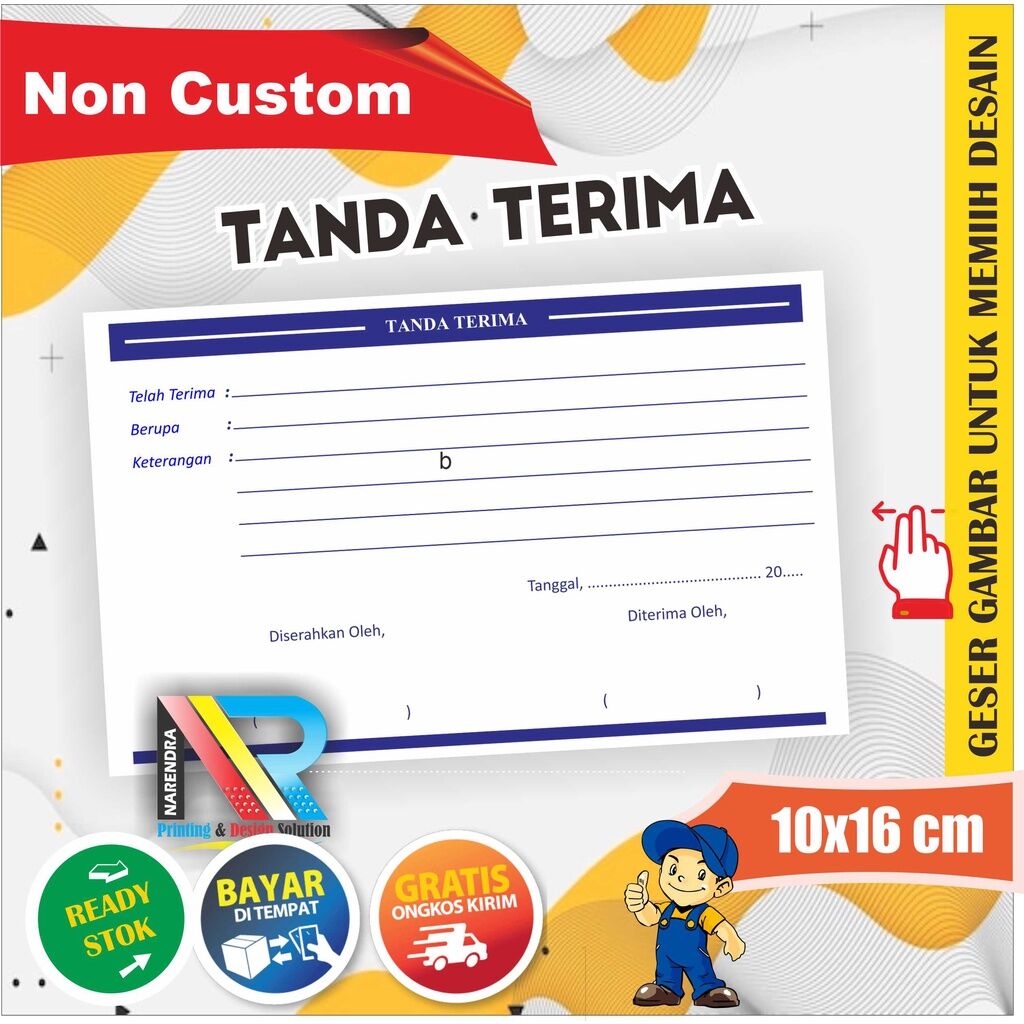 tanda terima barang 2 ply Rangkap | Lazada Indonesia