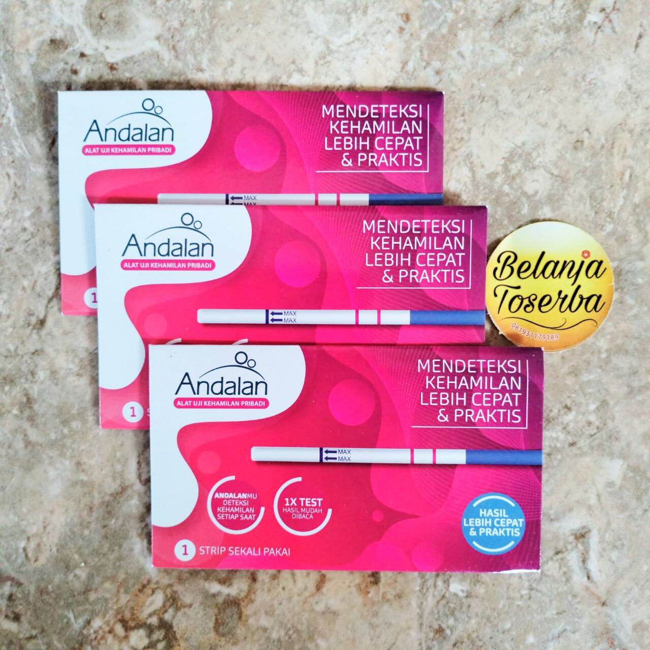1 buah tes kehamilan Andalan Strip Original / Tes Pregnancy Andalan ...