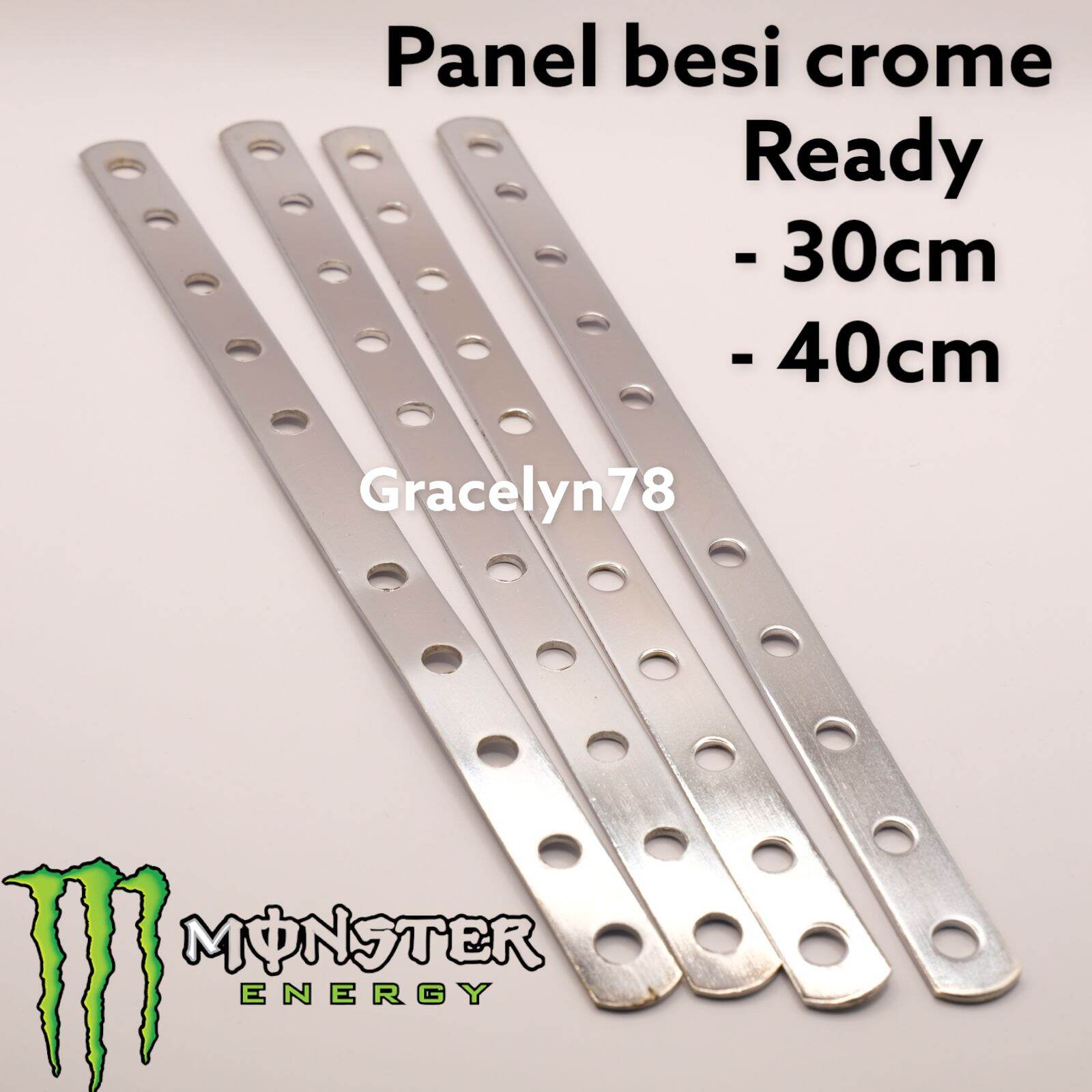 panel besi crome panjang 40cm dan 30cm tebal 2,5mm | Lazada Indonesia