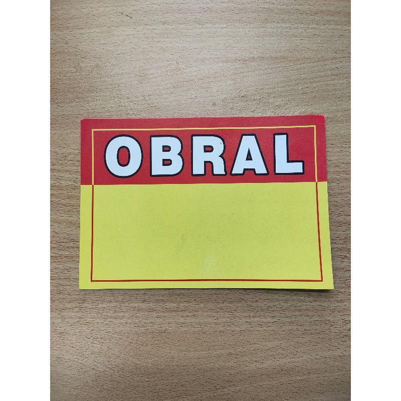 Kertas Tulisan Harga Bandrol Name Tag Harga Jualan Kertas Obral Harga ...