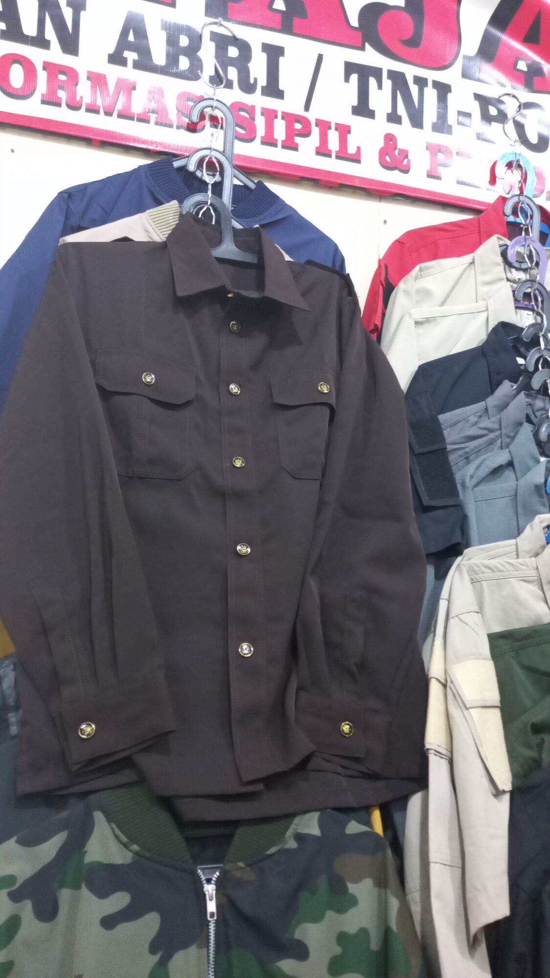 seragam /baju Sapari Safari coklat 1stell | Lazada Indonesia