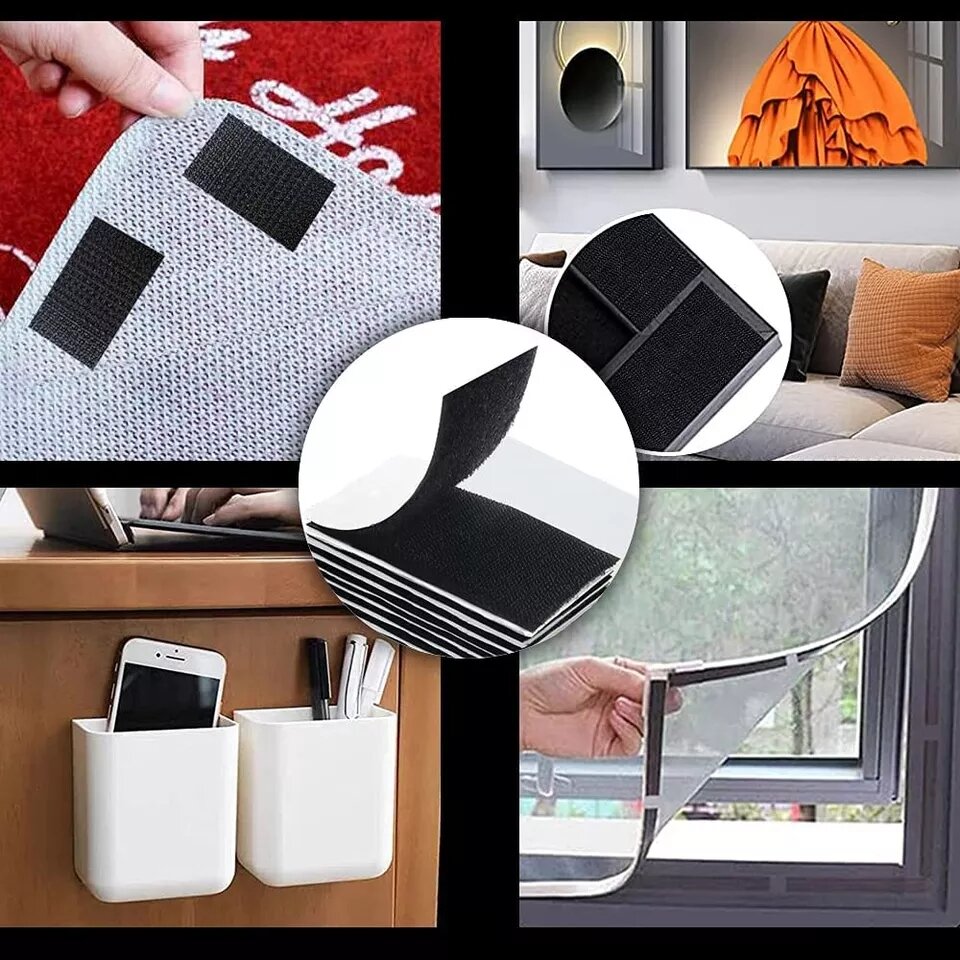 Velcro Sticker Tape Hook and Loop Lakban Stiker Nylon Sepasang | Lazada ...