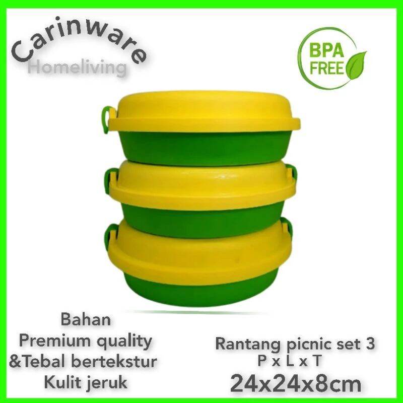 Carinware Picnic Set 3 pcs / Rantang Tempat Kue | Lazada Indonesia