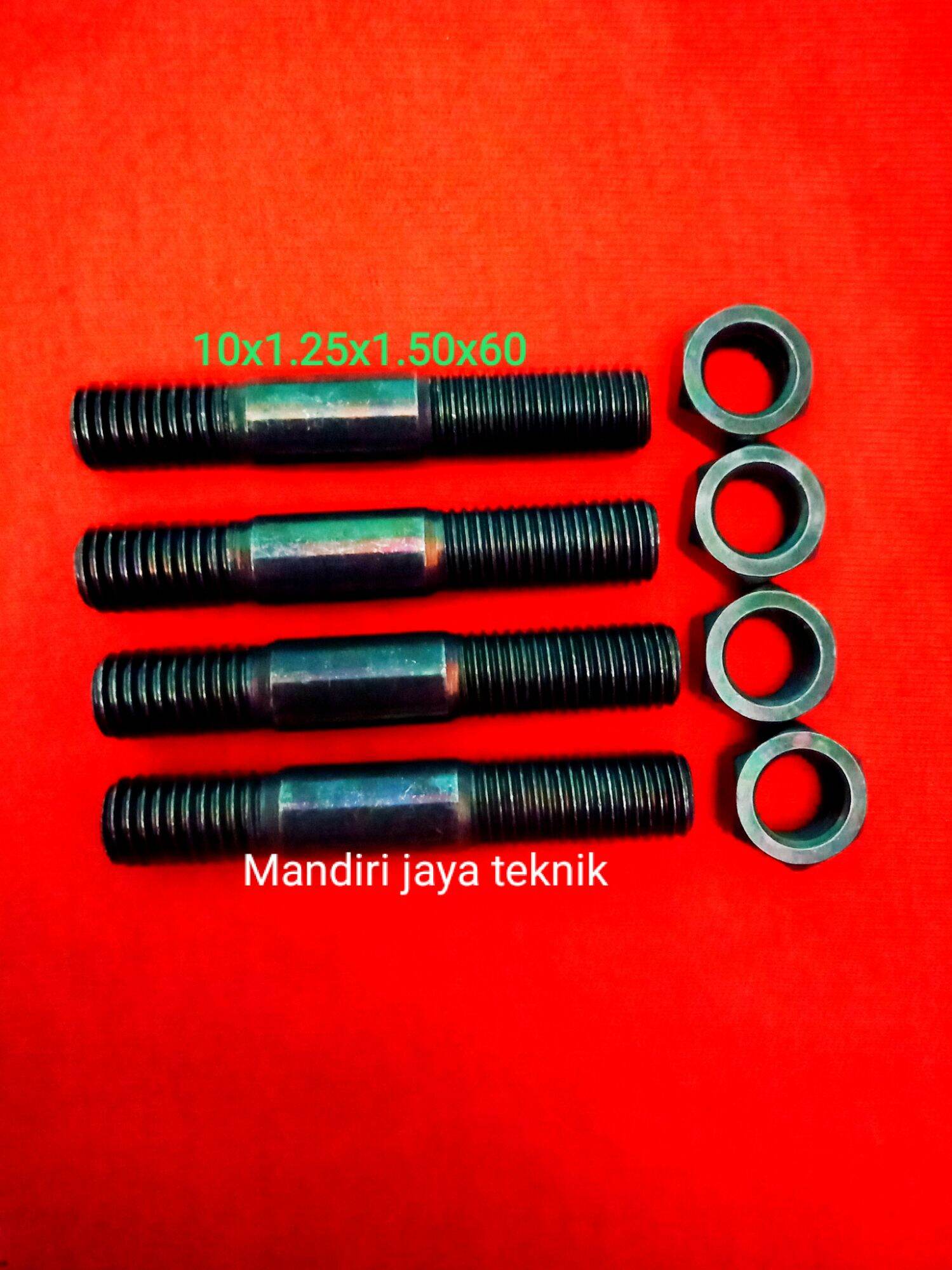 Baut Manifold/Baut tanam M10x1.25x1.50x60/ Baut Manifold drat Halus ...