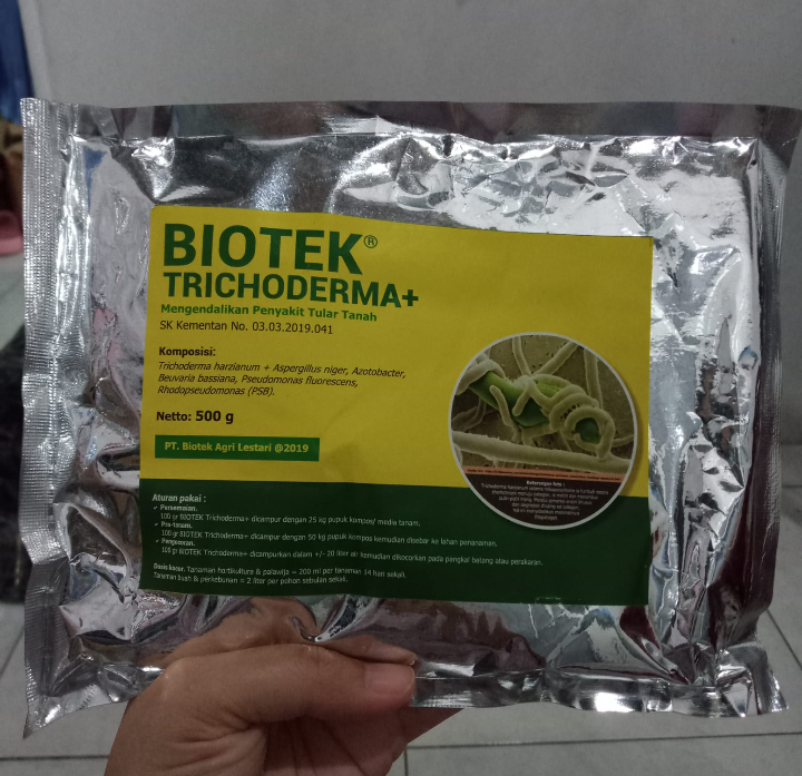 Biotek Trichoderma Tricoderma 500 gram Pengendali Penyakit Tular Tanah ...