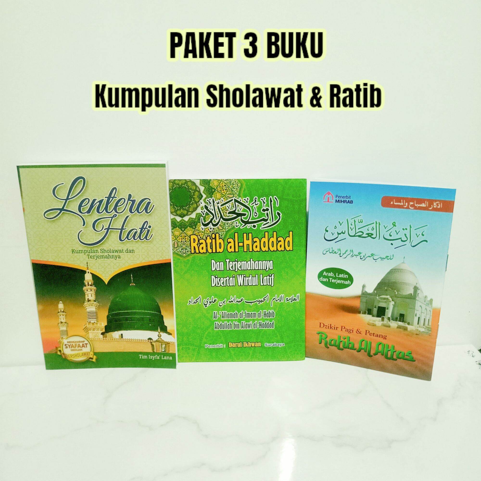 PAKET 3 BUKU ,kumpulan Sholawat dan Ratib Al haddad ,Ratib Al attas ...