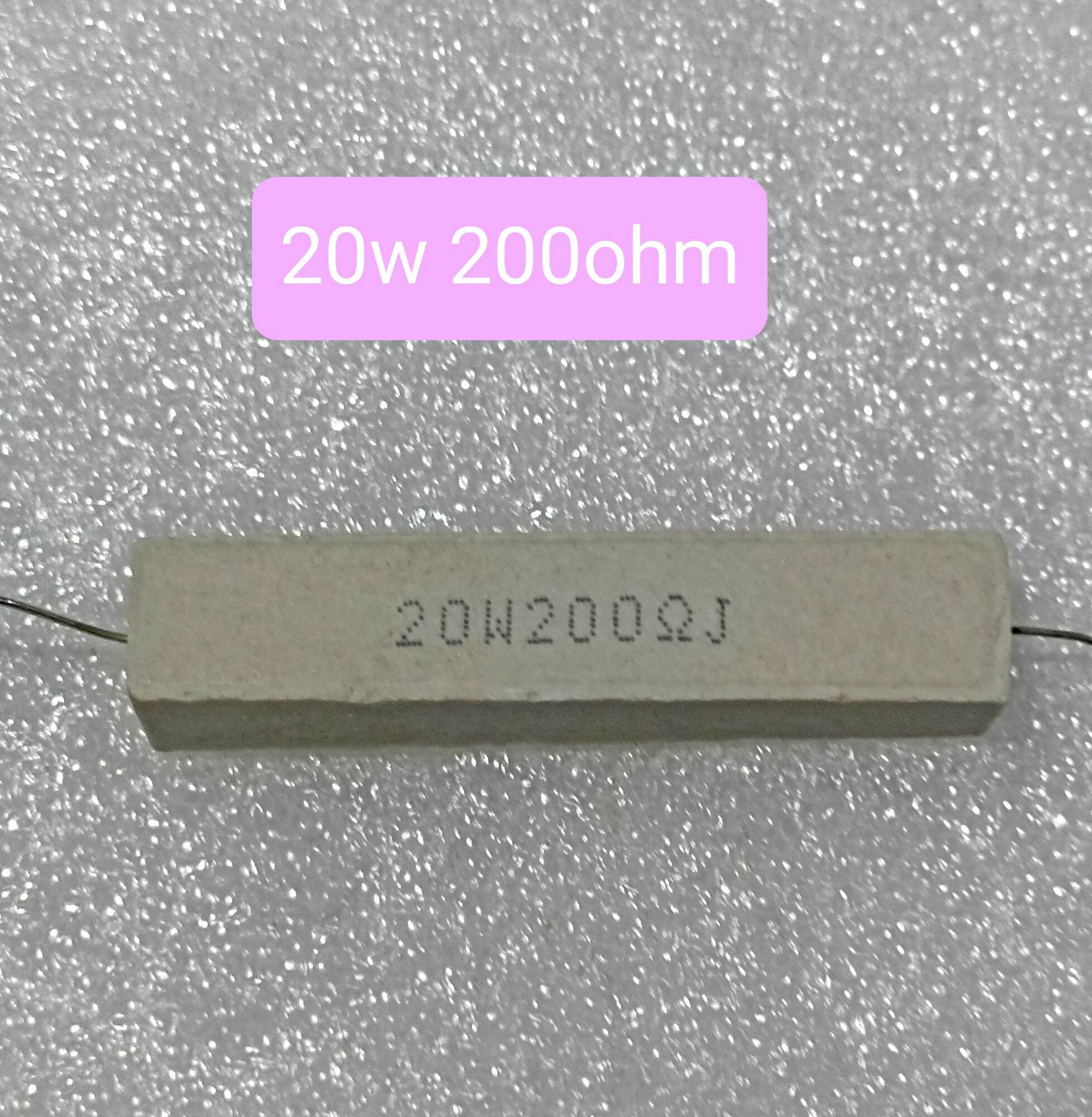 RESISTOR KAPUR 20W 200 OHM 20 WATT 200OHM 200RJ RESISTOR TAHANAN 20W ...