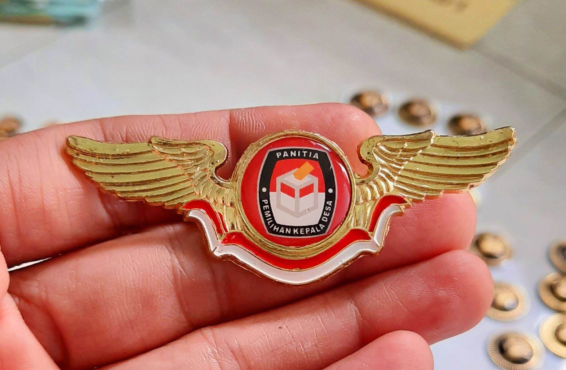 PIN BAWASLU PIN PANITIA PEMILIHAN KEPALA DESA MODEL WING | Lazada Indonesia