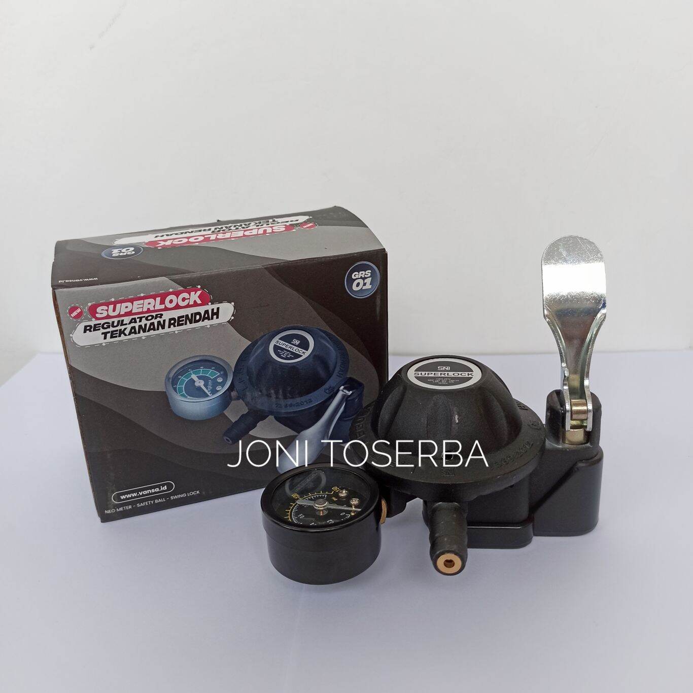 Regulator Gas LPG Superlock Tekanan Rendah GRS 01 Dengan Meteran dan ...