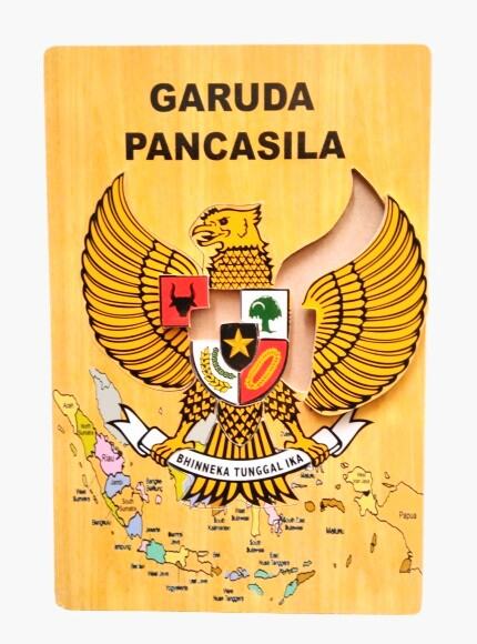 Mainan Puzzle Kayu Edukatif Puzzle Garuda Pancasila | Lazada Indonesia