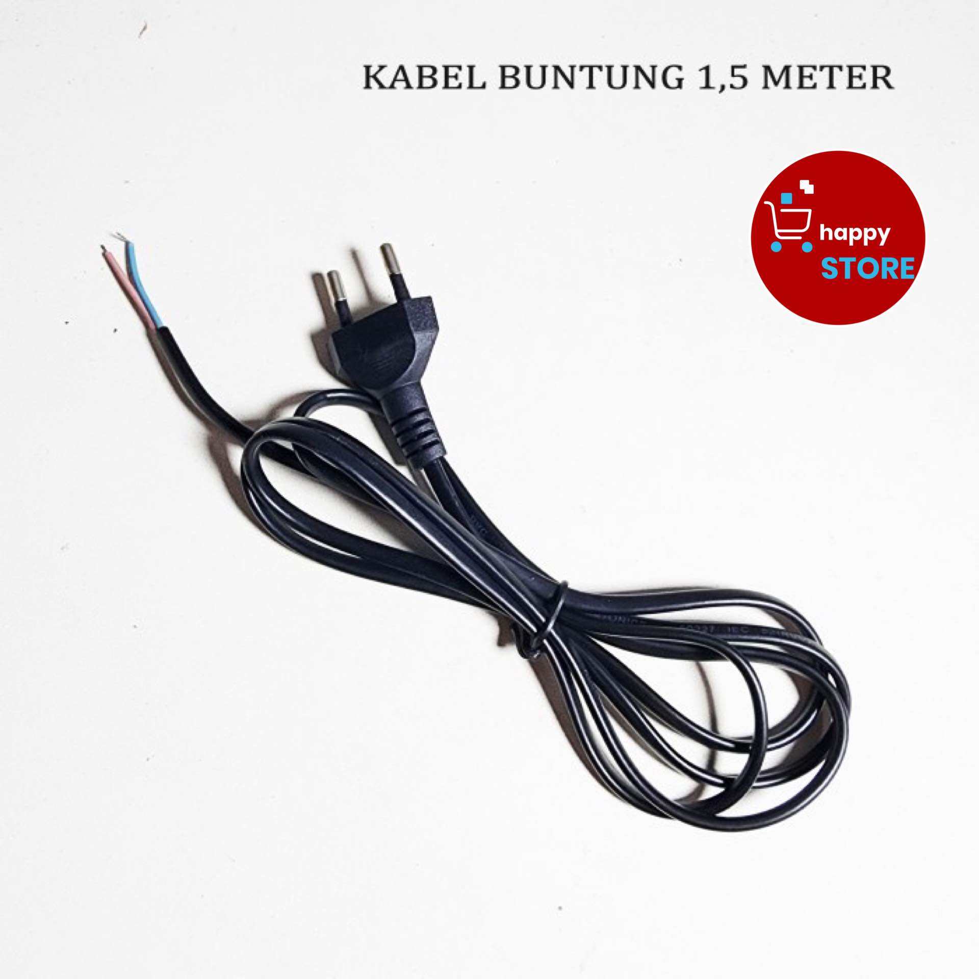 KABEL POWER / KABEL SNI AC 220V 1.5M/ KABEL BUNTUNG / KABEL LISTRIK Kabel Sambungan + Colokan ...