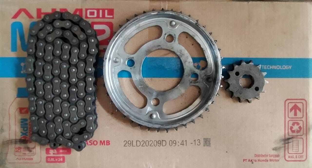 gear rantai supra gtr original satu set | Lazada Indonesia