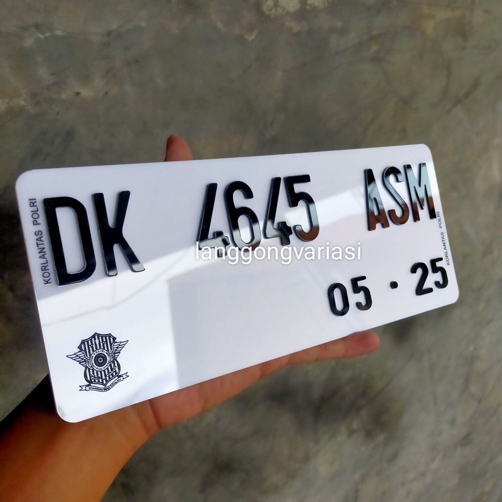 Variasi Plat Nomor Motor 3D Timbul, Bahan Akrilik | Lazada Indonesia