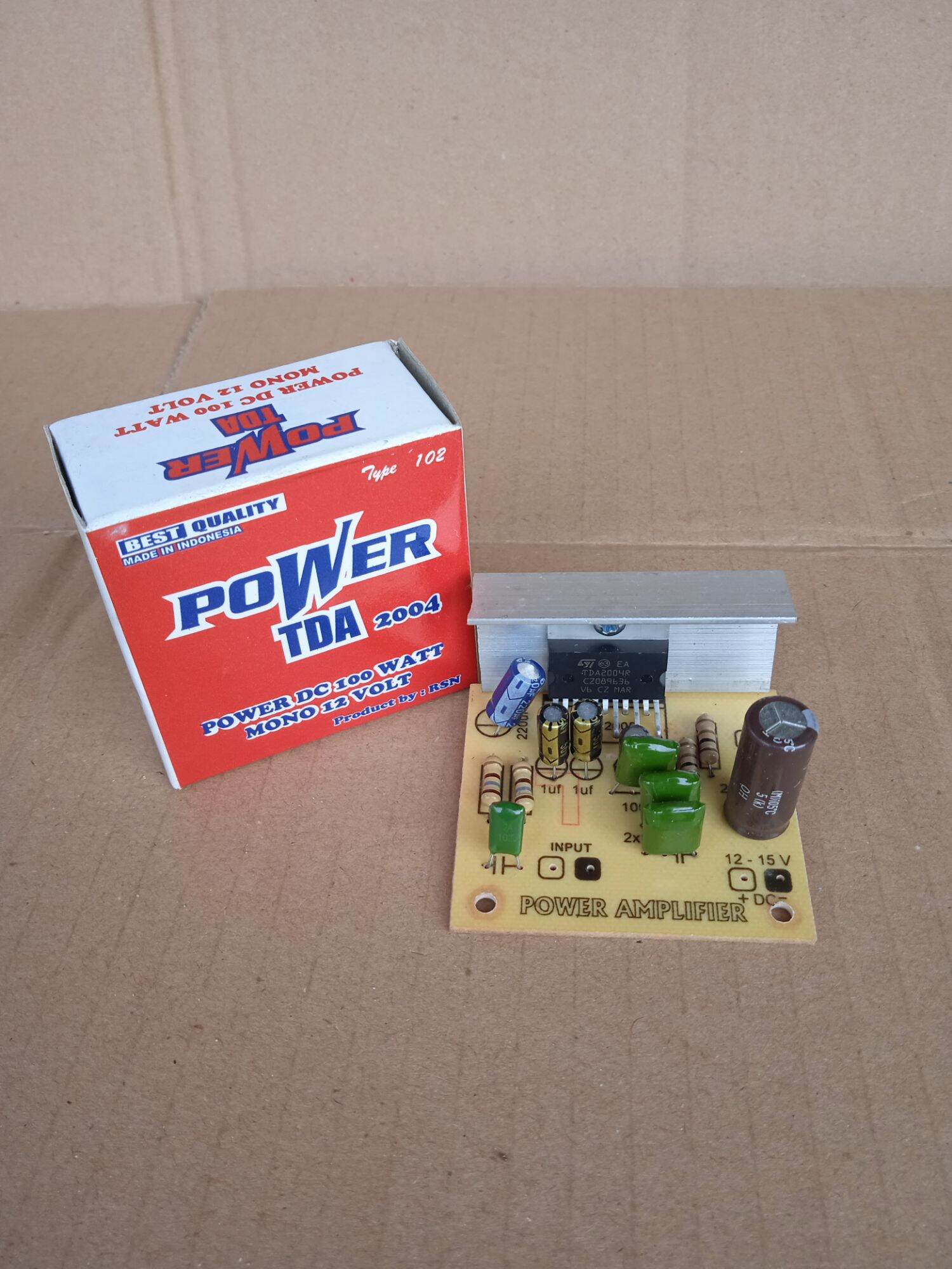 KIT POWER AMPLIFIER TDA 2004 DC 100WATT MONO 12 VOLT | Lazada Indonesia