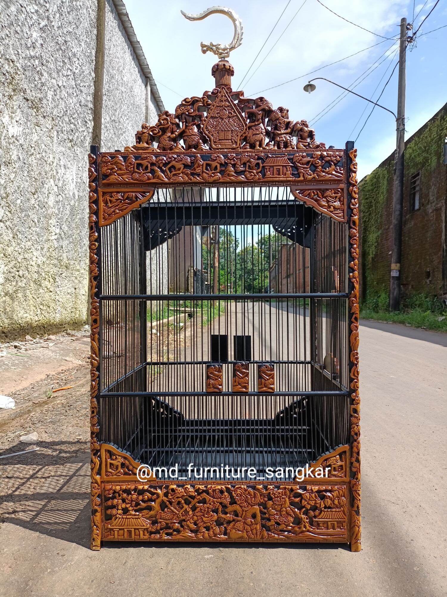 sangkar kotak ukir, sangkar kotak, sangkar cucak ijo, sangkar kenari ...