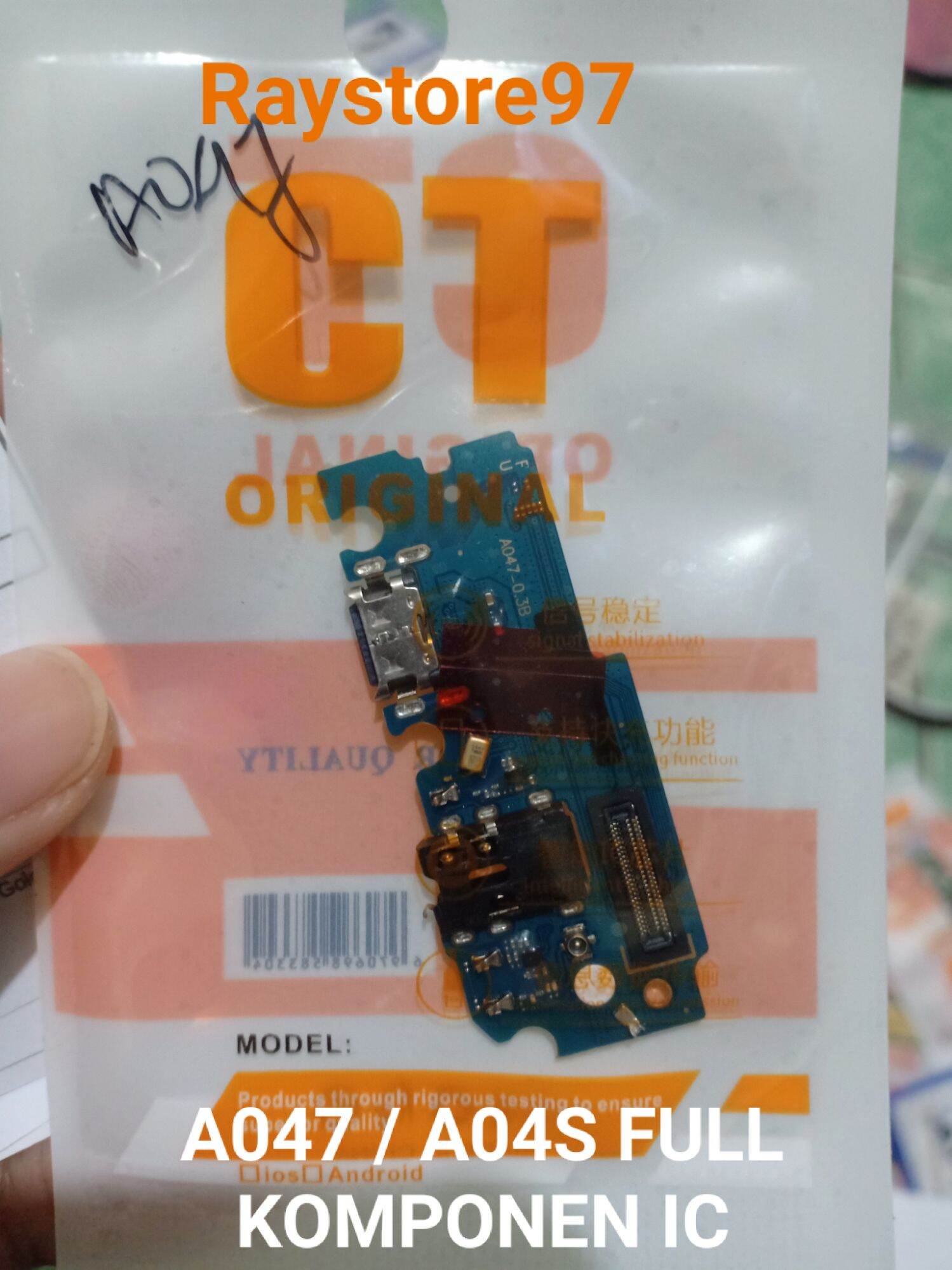 Flexible Charger A047 / A04S FULL KOMPONEN IC Fleksibel Papan Cas Konektor Carjer A047 A04S ...