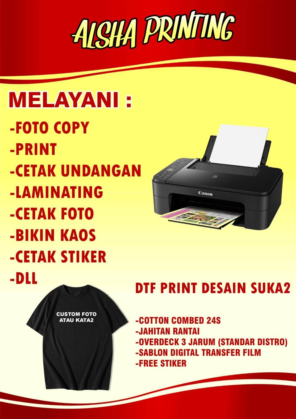 Alsa_Printing Toko resmi di Indonesia, Online Shop 11 2024