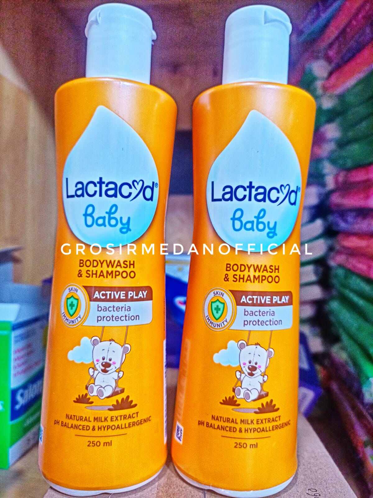 LACTACYD BABY orange ACTIVE PLAY 250 ML - BODYWASH SEKALIGUS SHAMPOO ...