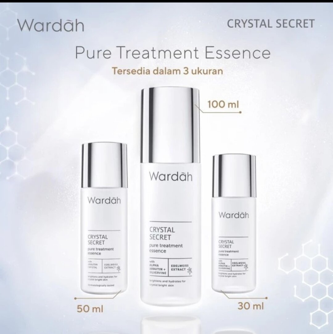 Wardah Secret Pure Treatment Essence 50 ml / Wardah Crystal Secret ...