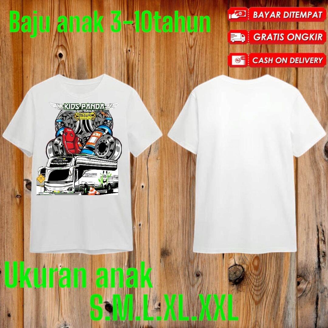 Baju bus anak Basuri telolet viral KIDS Panda Baik rasa terbaru free ...