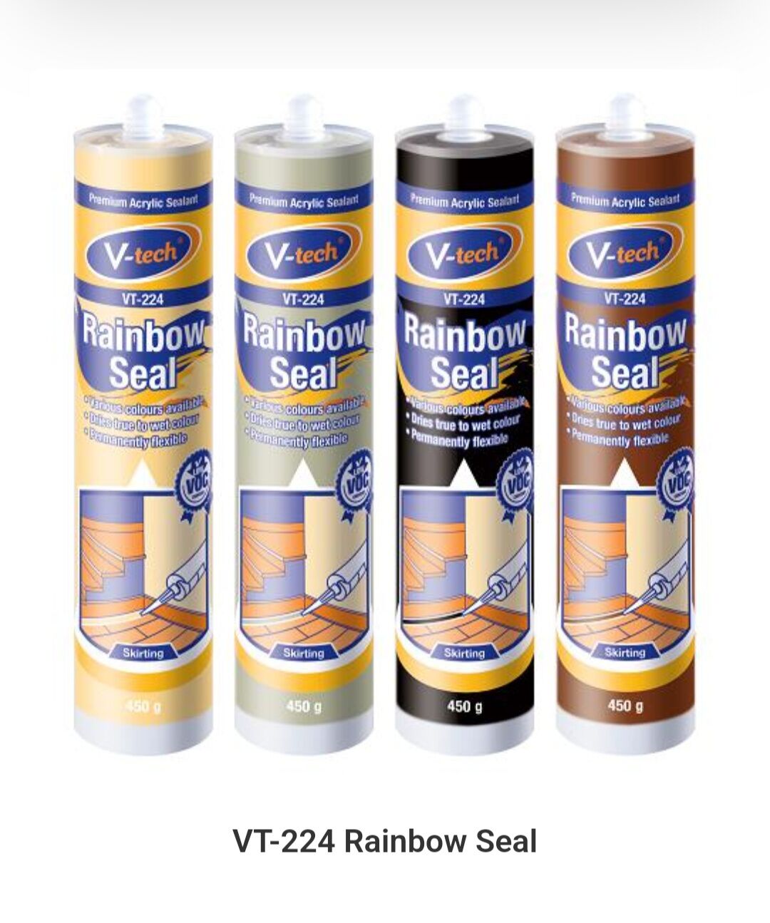 Sealant Premium V-tech / VT-224 Rainbow Seal/ Sealant Warna-Warni ...