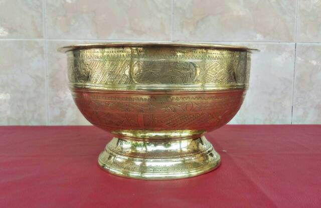 Bokor besar 26cm bahan kuningan bokor antik bokor besar bokor kuningan ...