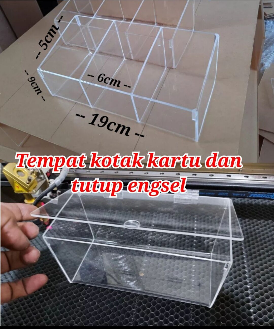Tempat kotak Kartu Akrilik | Lazada Indonesia