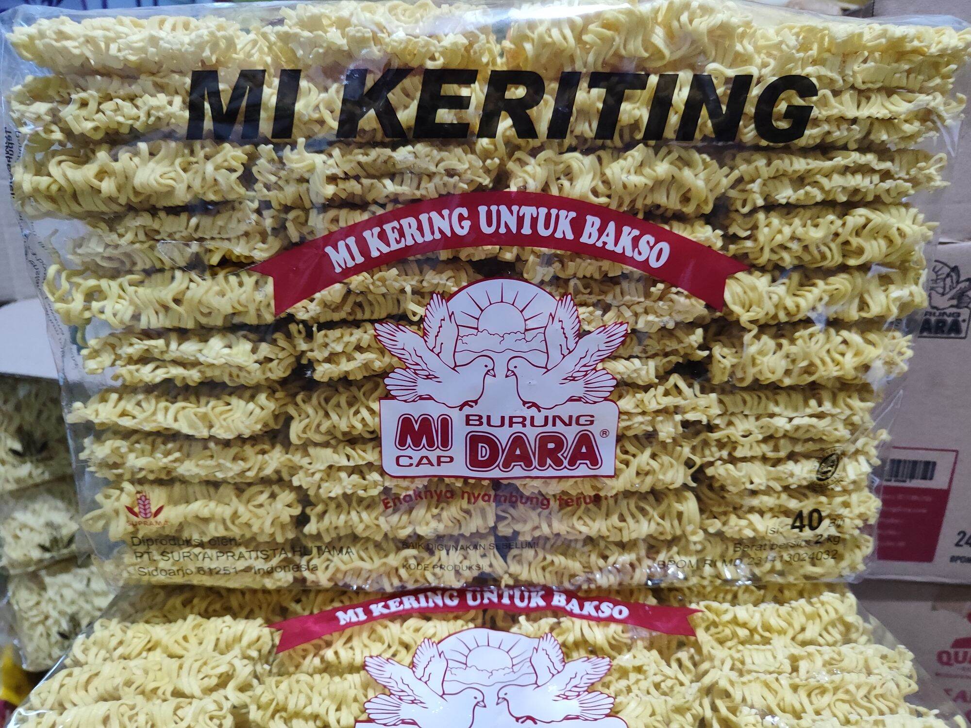 Mie kering mie bakso cap burung dara 2kg 40 keping | Lazada Indonesia