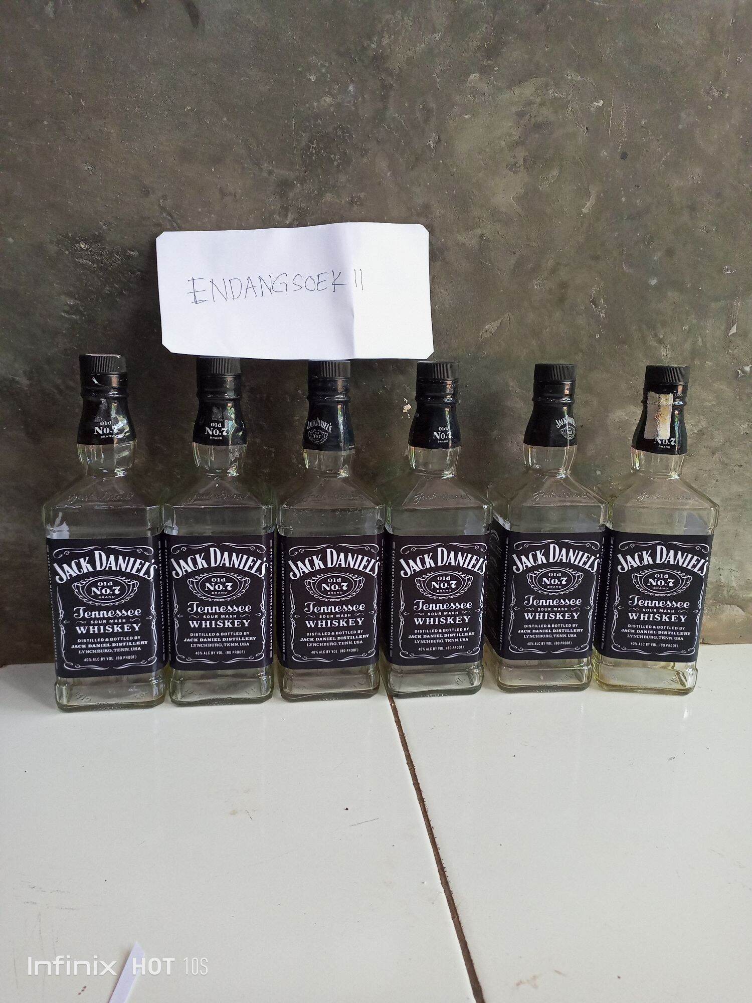 Botol Bekas Jack Daniels Botol Miras Jack daniels Botol kosong miras jackdaniels Botol koleksi ...