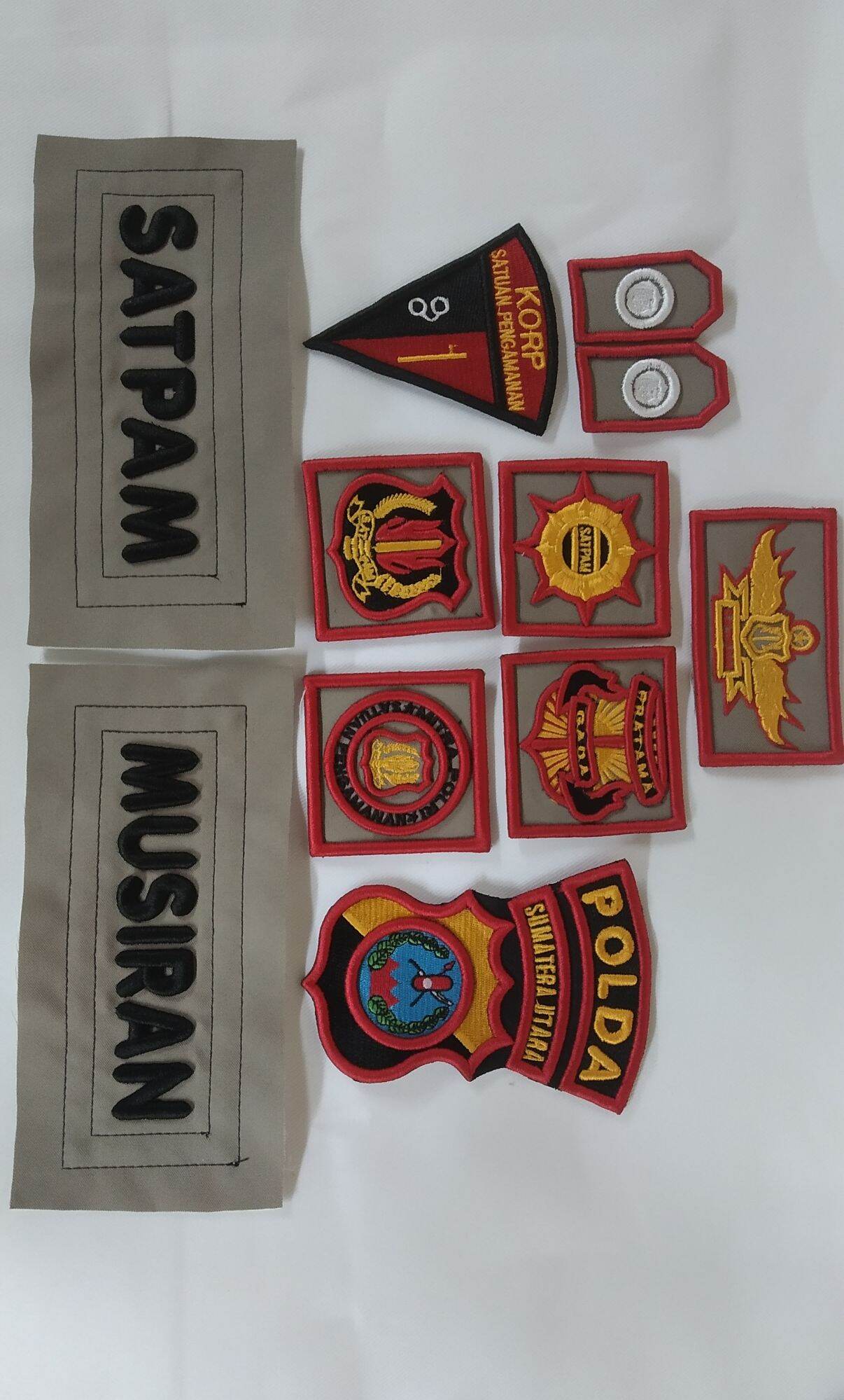 ATRIBUT SATPAM TERBARU, BORDIR TIMBUL | Lazada Indonesia