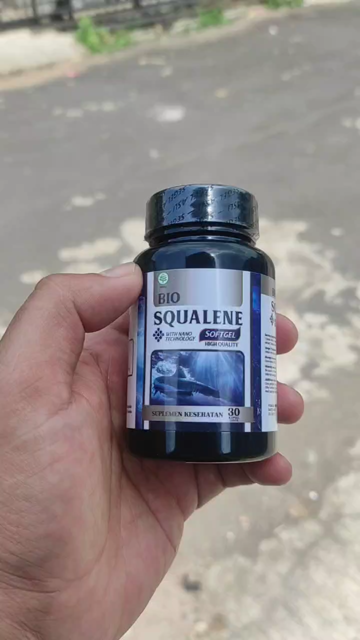 Bio Squalene Softgel 30 kapsul ORIGINAL - Ekstrak Minyak Hati Ikan Hiu ...