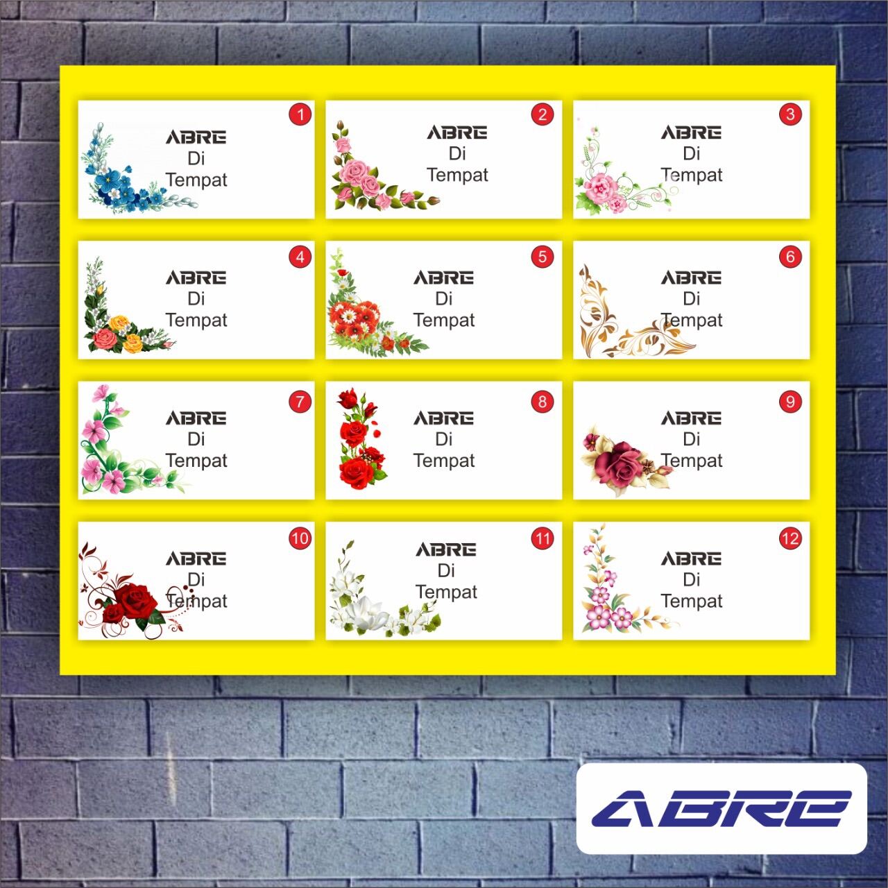 Label Nama undangan Free desain custom atau polos motif Tom&Jery 103 ...