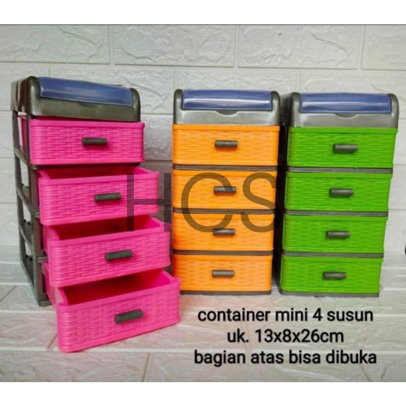 container mini laci susun 4 / rak susun laci 4 murah | Lazada Indonesia