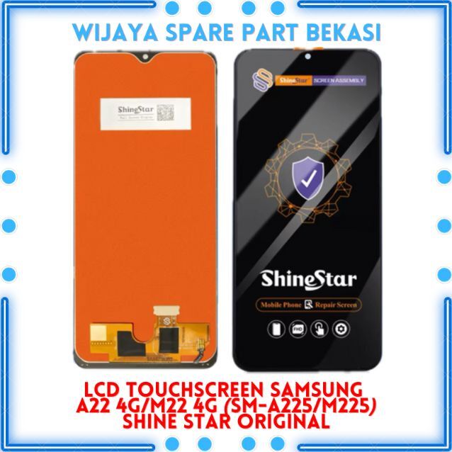 LCD SAMSUNG A22 4G/M22 4G SHINE STAR (SM-A225/M225) BLACK | Lazada Indonesia