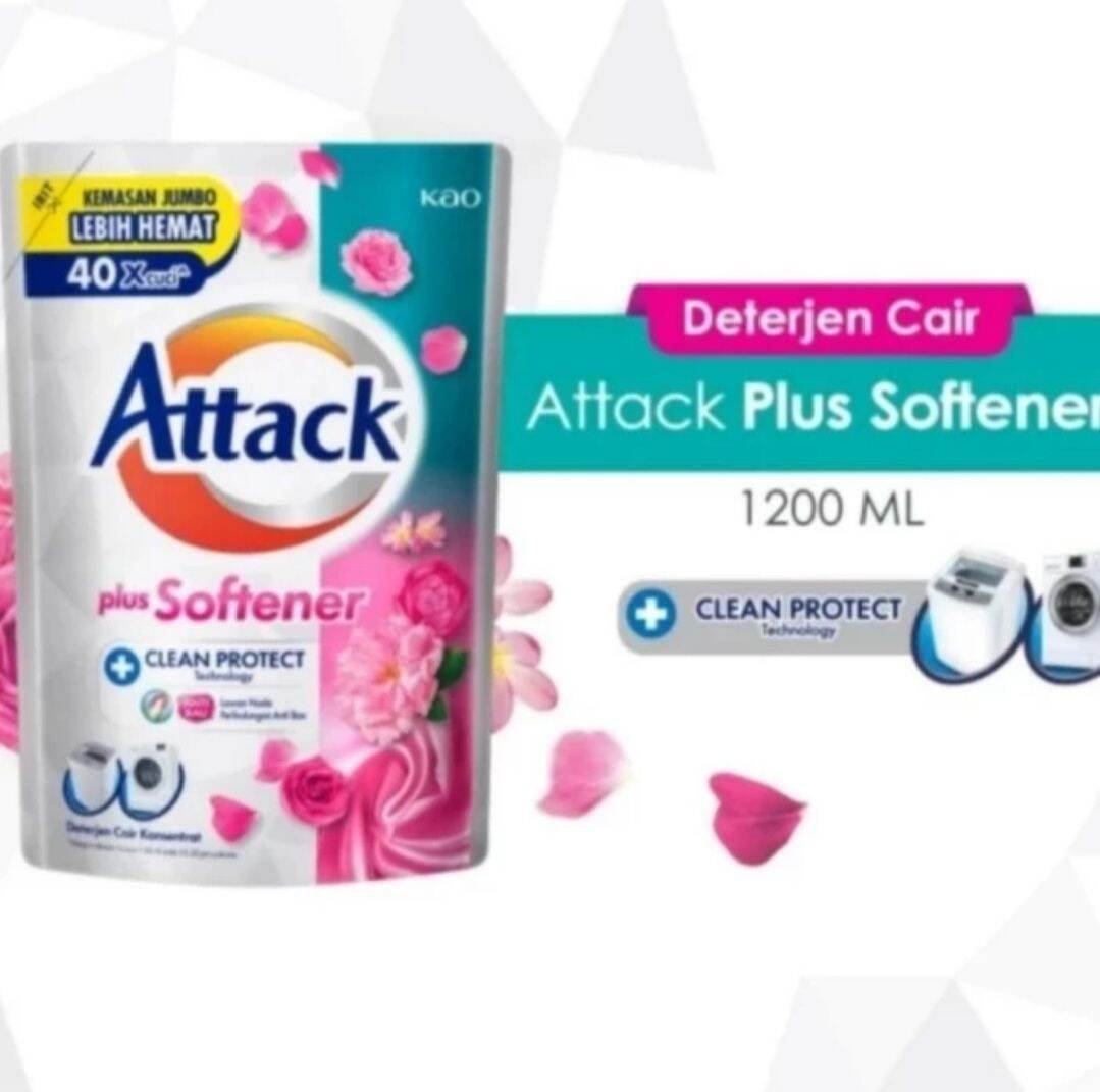 ATTACK HYGIENE PLUS PROTECTION LIQUID DETERJEN CAIR 1200 ML | Lazada ...